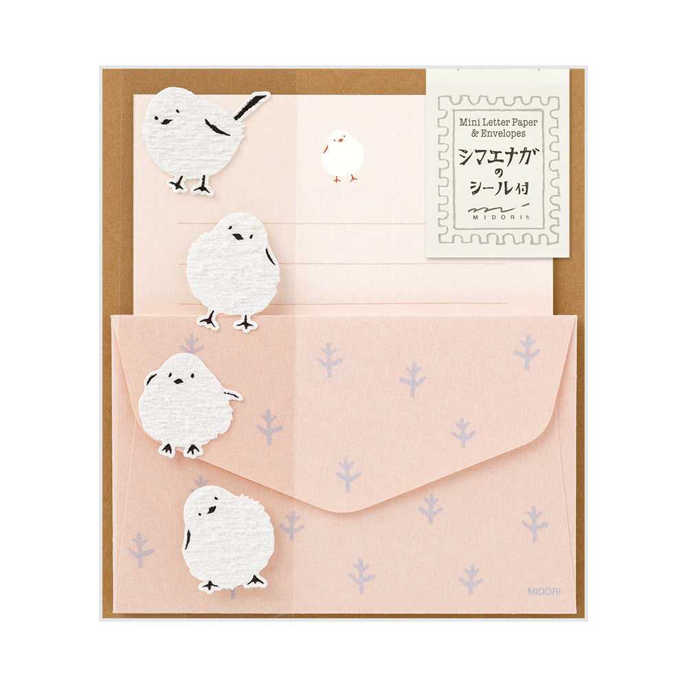 Mini Letter Set with Stickers Long-tailed Tit A – Toronto Pen Shoppe